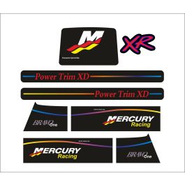 MerCruiser Racing XR Sticker Set | MarineSpareParts.com
