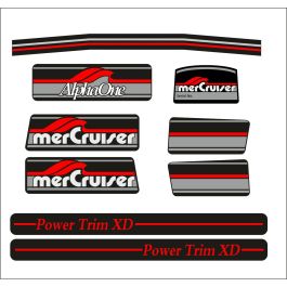 MerCruiser Alpha One Sticker Set | MarineSpareParts.com
