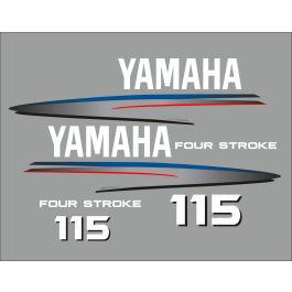 Yamaha 115 HP 4-Stroke Sticker Set | MarineSpareParts.com