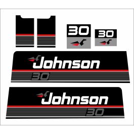 Johnson 30 HP 1989 Sticker Set | MarineSpareParts.com