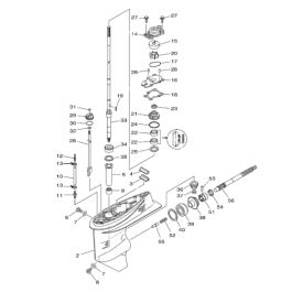 Yamaha 25HP 4Stroke Lower Unit Assembly (67C-45301-00-4D ...