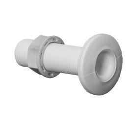Threaded seacock white plastic | MarineSpareParts.com