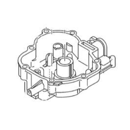 Yamaha Cover crank case F4A/MSHAC/AMH/MLHB-S/MH/MLHE (2002-09) 68D ...