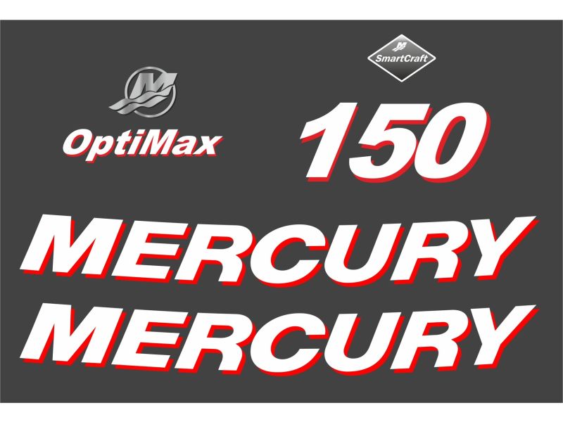 Mercury 150 HP 2006 Sticker Set | MarineSpareParts.com