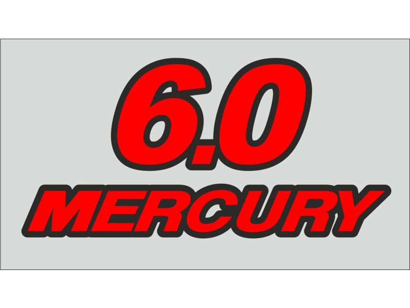 Mercury 6 HP Sticker Set | MarineSpareParts.com