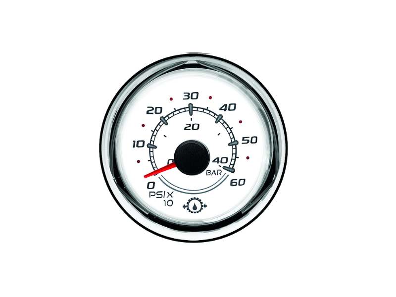 Mercury SC100 Gear Oil Pressure Gauge 60 PSI (52MM) (8M0069415 ...