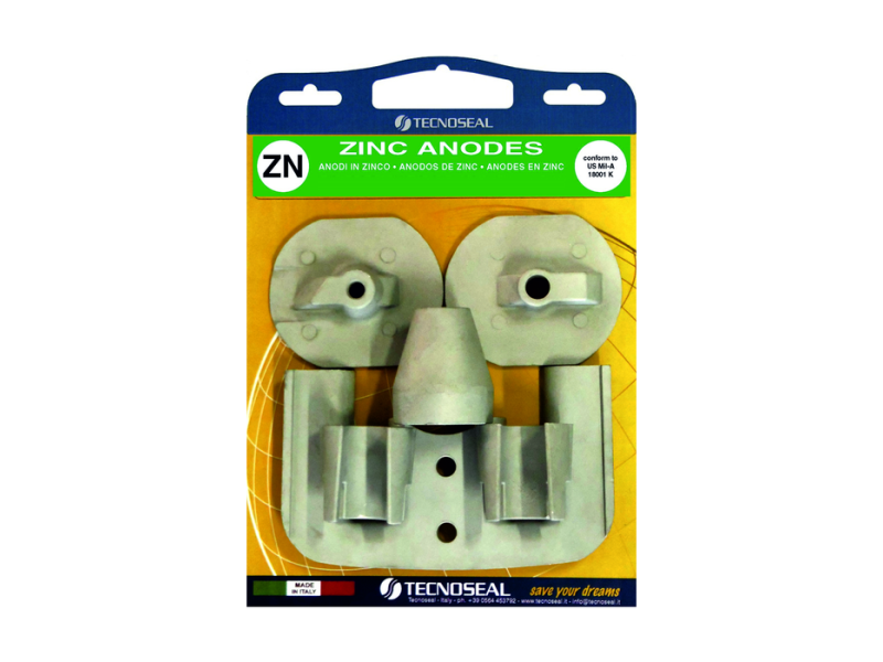 Yanmar Anode Kit Sterndrive ZT350-ZT370 (Zinc / Aluminum / Magnesium ...